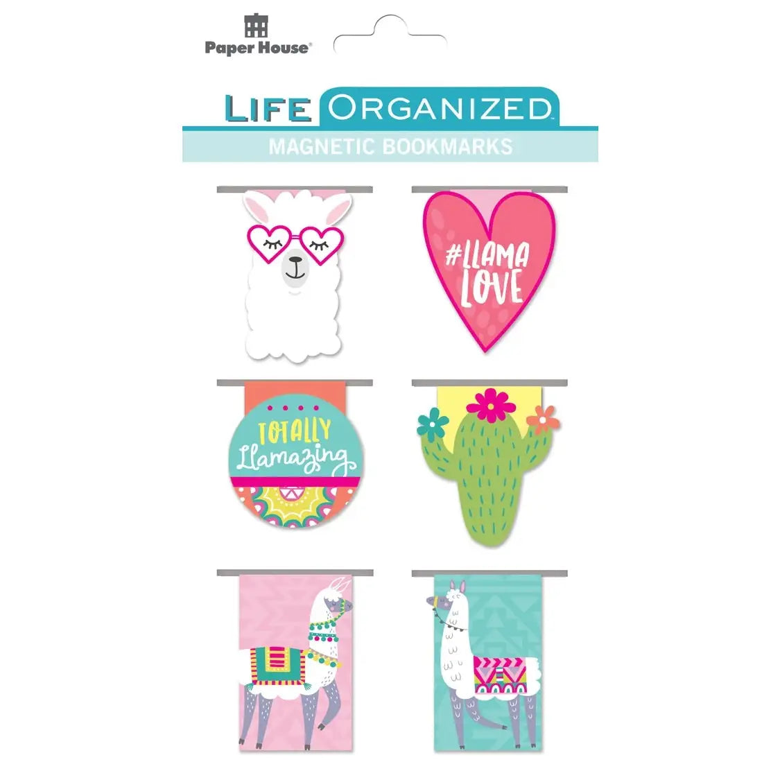 Llamas Magnetic Bookmark - Fiction Flock